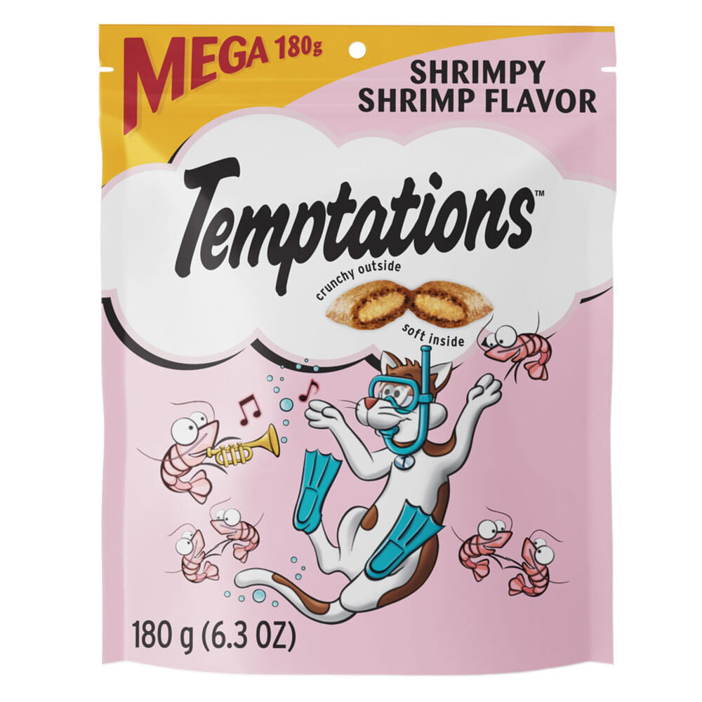 Temptations Snack Para Gatos Adultos Camarón 180 g - animalsveterinaria