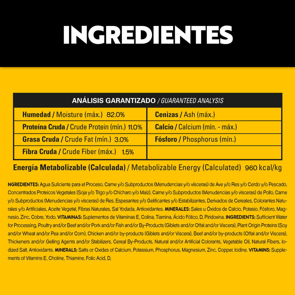 Pedigree High Protein Alimento Húmedo Perros Adultos Cerdo y Carne 85 gr - animalsveterinaria