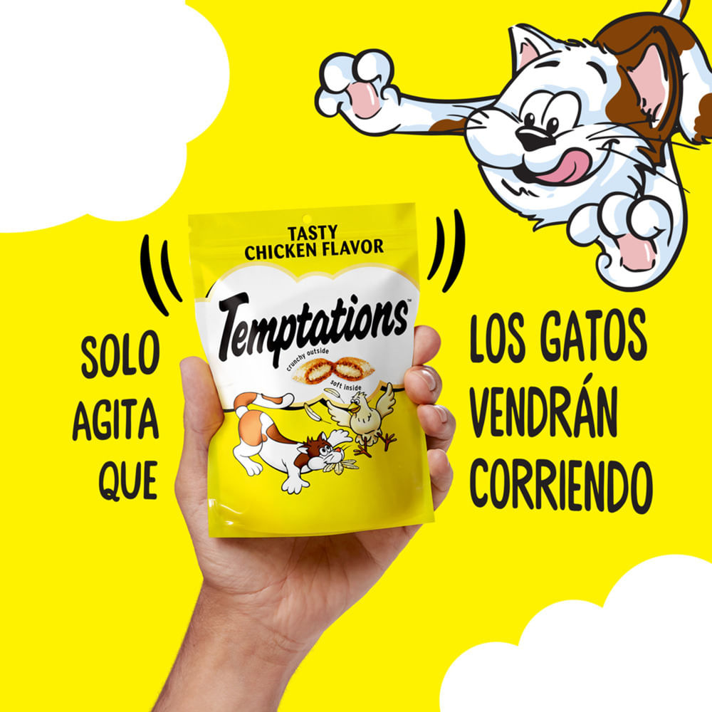 Temptations Snack Para Gatos Adultos Pollo 48 g - animalsveterinaria