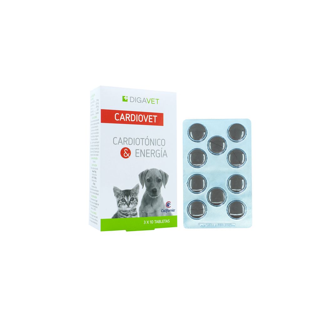 CARDIOVET CAJA x 30 TABLETAS - animalsveterinaria